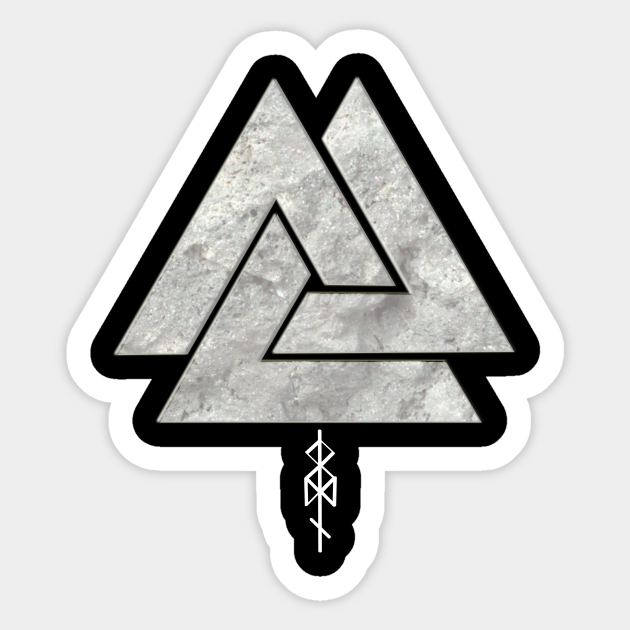 Valknut, Odin Symbol - Valknut - Sticker | TeePublic