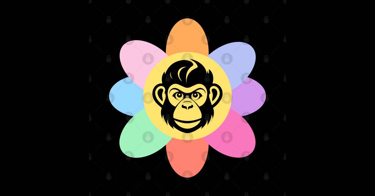 Ape Flower - Ape - Sticker | TeePublic