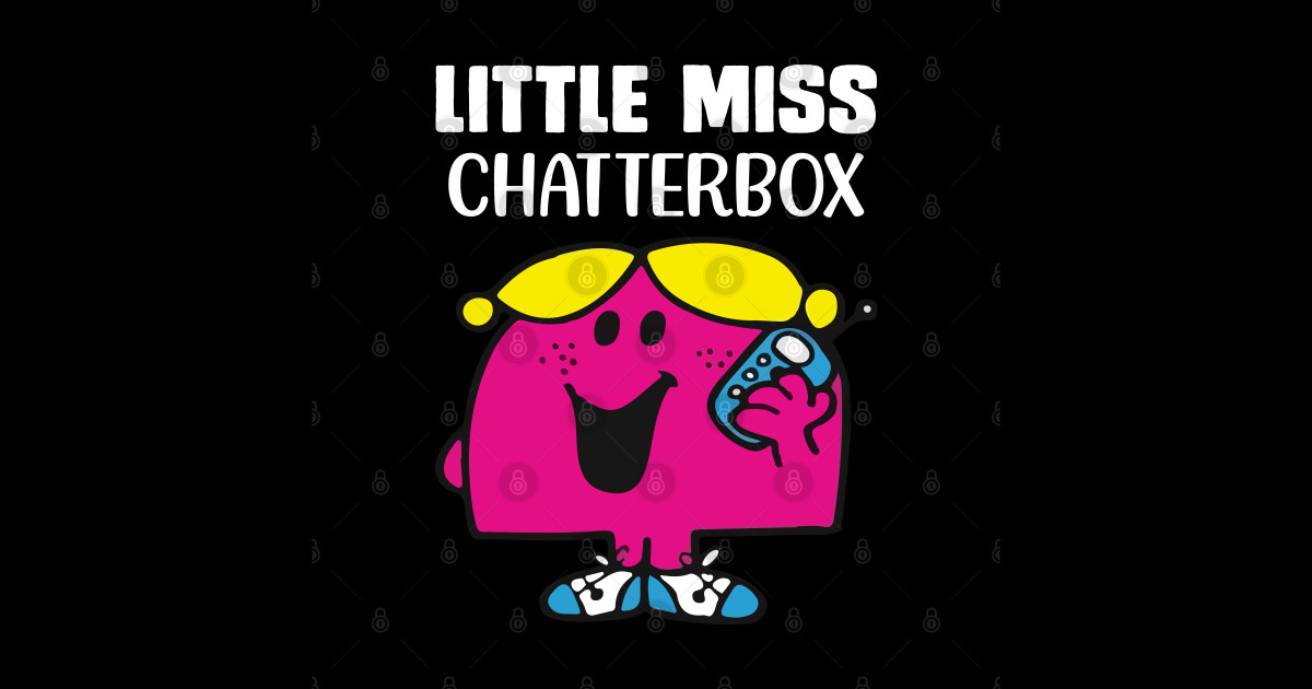LITTLE MISS CHATTERBOX - Little Miss - Sticker | TeePublic