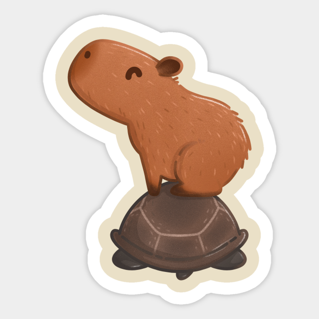 Capybara - Capybara - Sticker | TeePublic