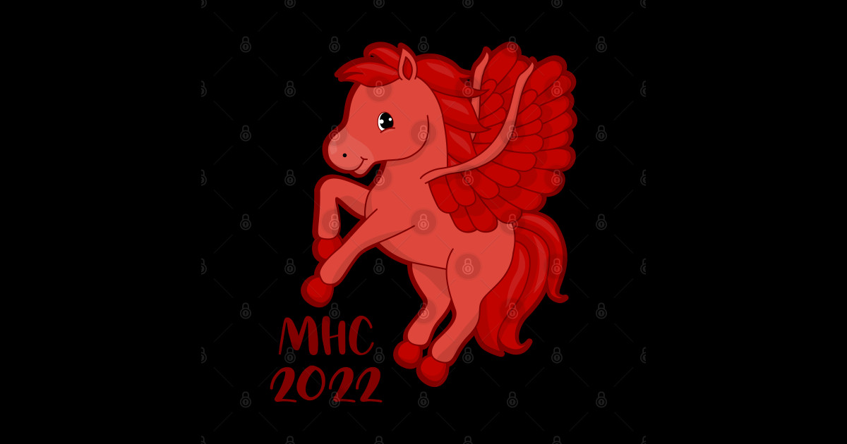 MHC Red Pegasus 2022 - Pegasus - Sticker | TeePublic