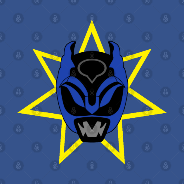 Nezi Blue Helmet - Psycho Rangers - T-Shirt | TeePublic