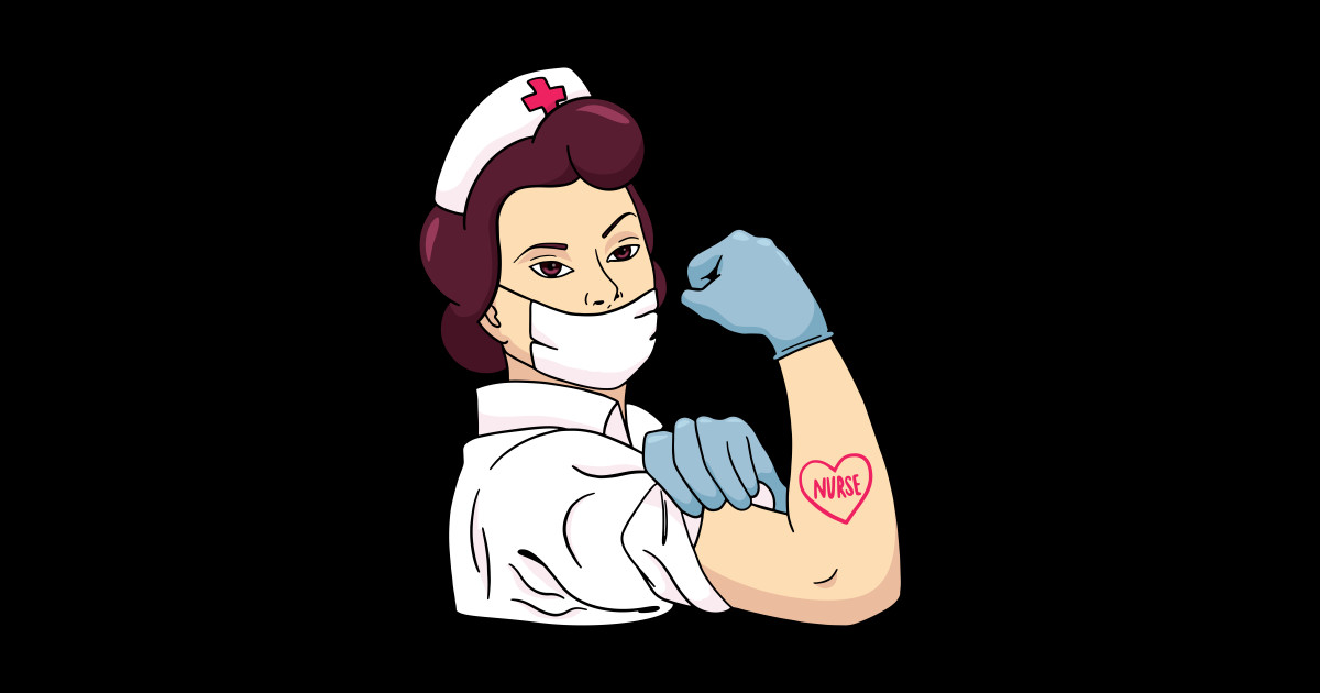 Rosie the Riveter Nurse - Rosie The Riveter Woman Nurse - Sticker ...