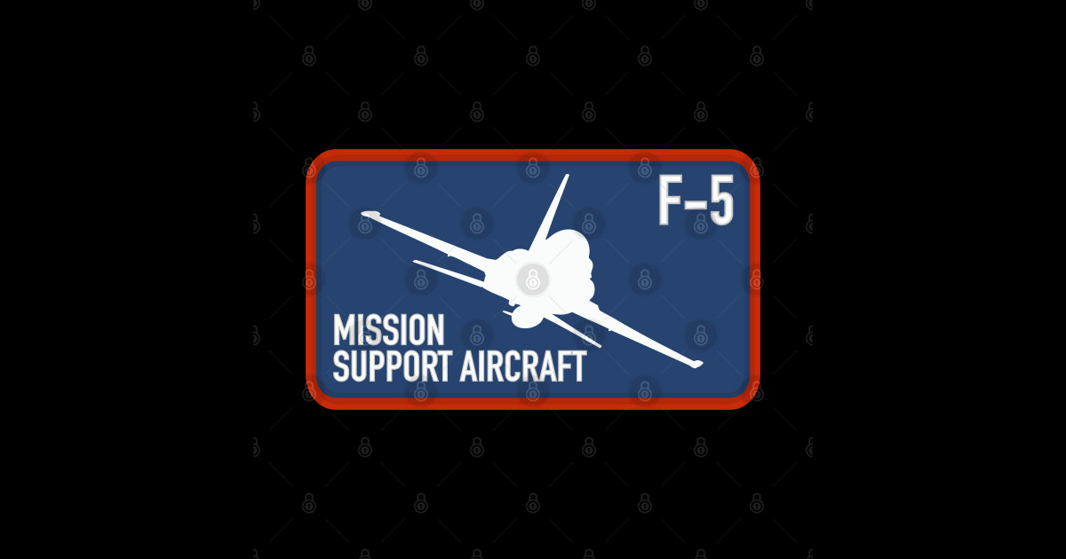 F-5 Mission Support Aircraft - F5 Tiger Ii - Sticker | TeePublic