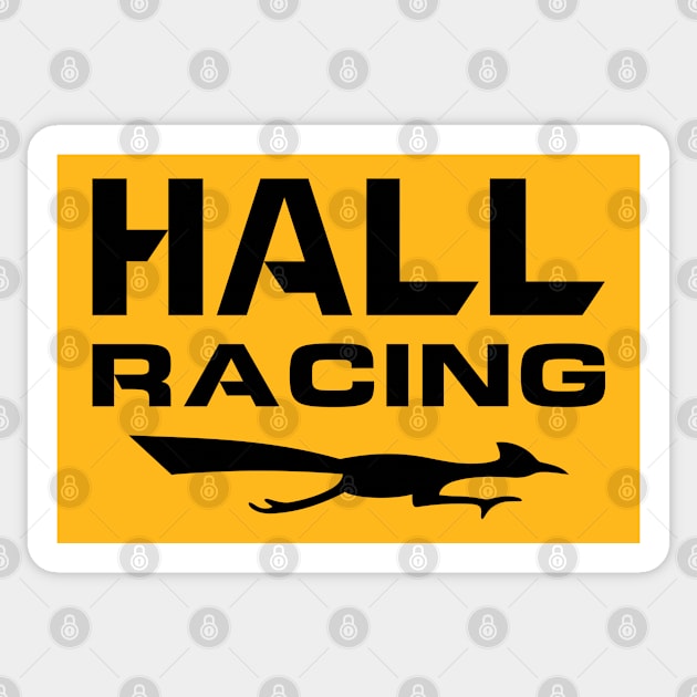 Hall Racing Team Logo Vintage Art - Sports - Sticker | TeePublic