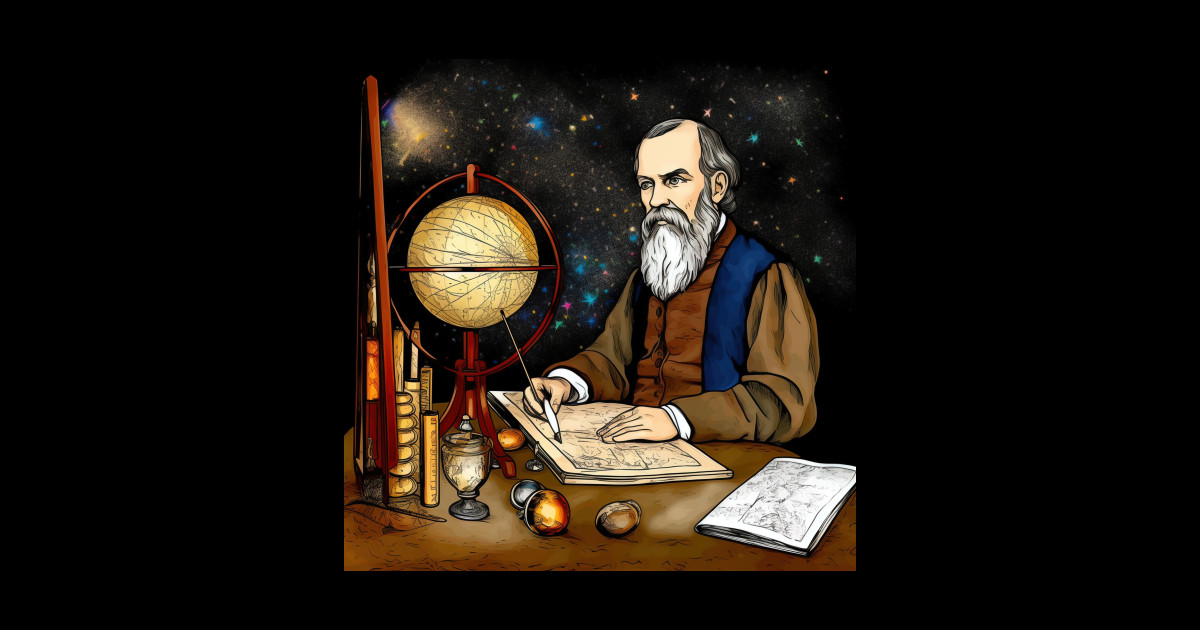 Galileo Galilei drawing - Art Nouveau - Sticker | TeePublic