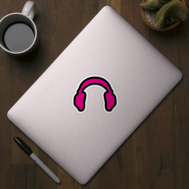 Headphones Sticker - Headphones - Sticker | TeePublic