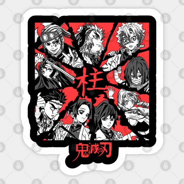 Hashira Demon Slayer - Hashira - Sticker | TeePublic
