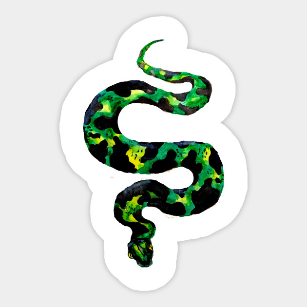 Green Snake - Green Snake - Sticker | TeePublic