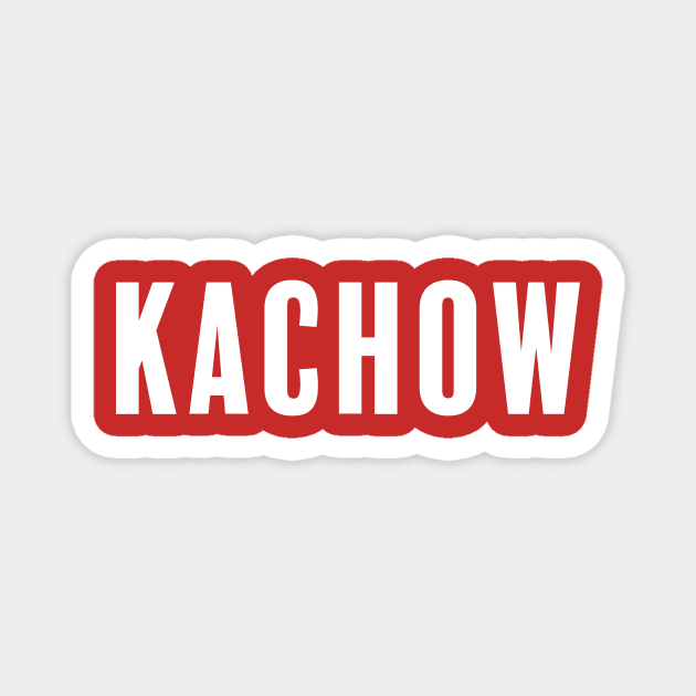 Kachow v1 - Lightning Mcqueen - Magnet | TeePublic