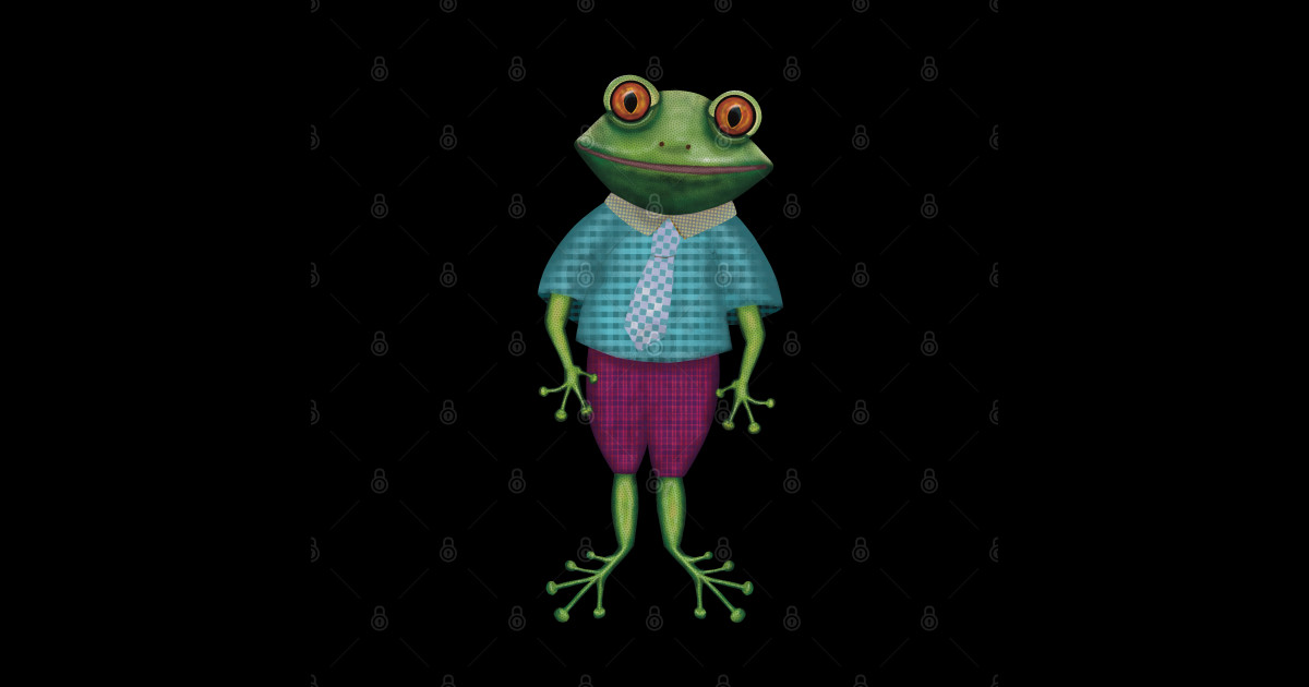 Freddie Frog - Frog - Sticker | TeePublic