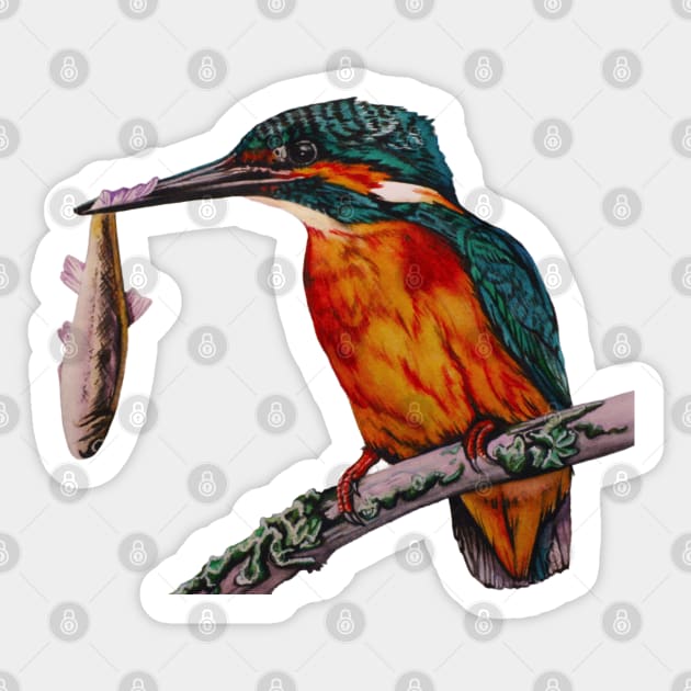 King Of Fish - Fisher - Sticker | TeePublic