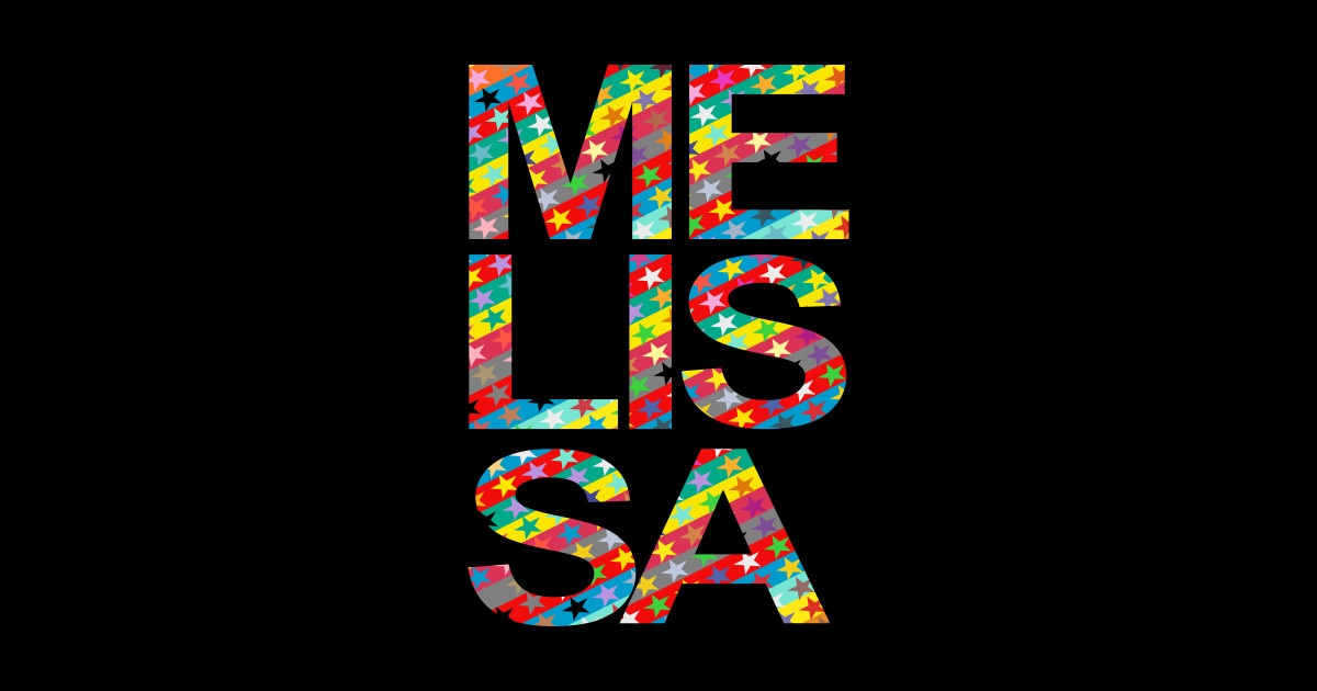 Melissa, name, typography - Melissa - Sticker | TeePublic