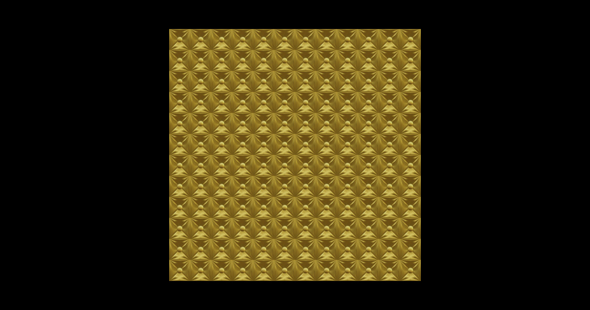 Diamond Tufting pattern - Diamond Tufting Pattern Gold Fabric - Sticker ...