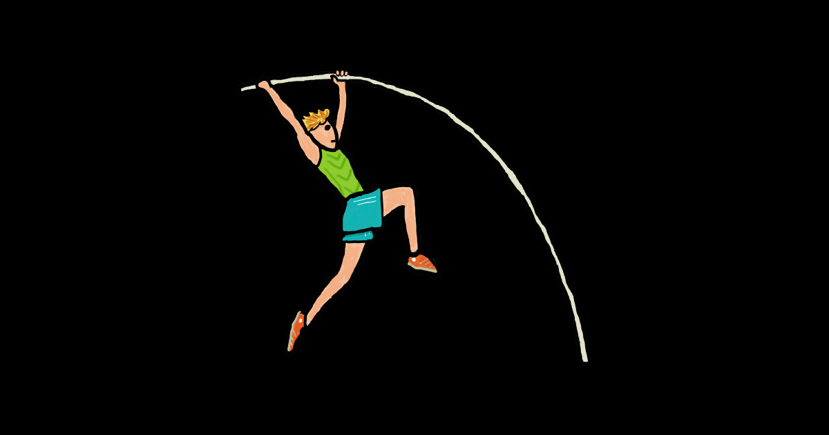 Pole Vaulting - Pole Vault - Sticker | TeePublic