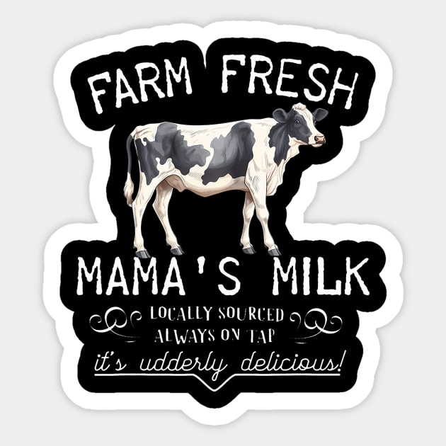 Milk Cow Farm - Cow - Sticker | TeePublic