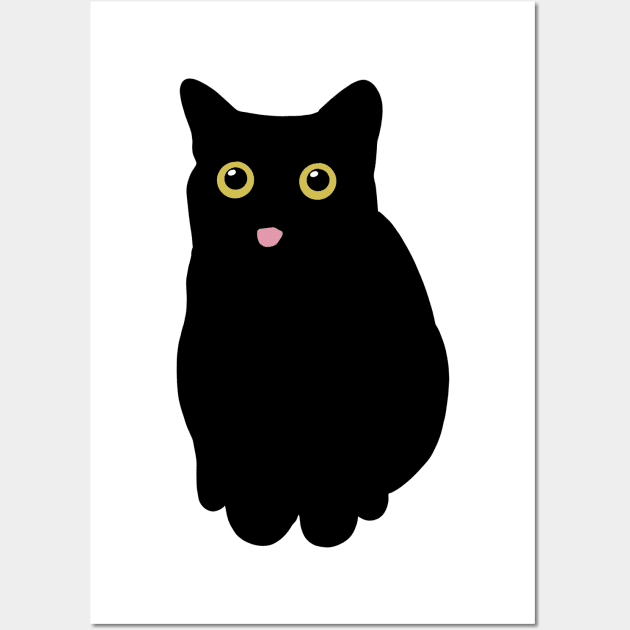 Black Cat Meme - Black Cat - Posters and Art Prints | TeePublic