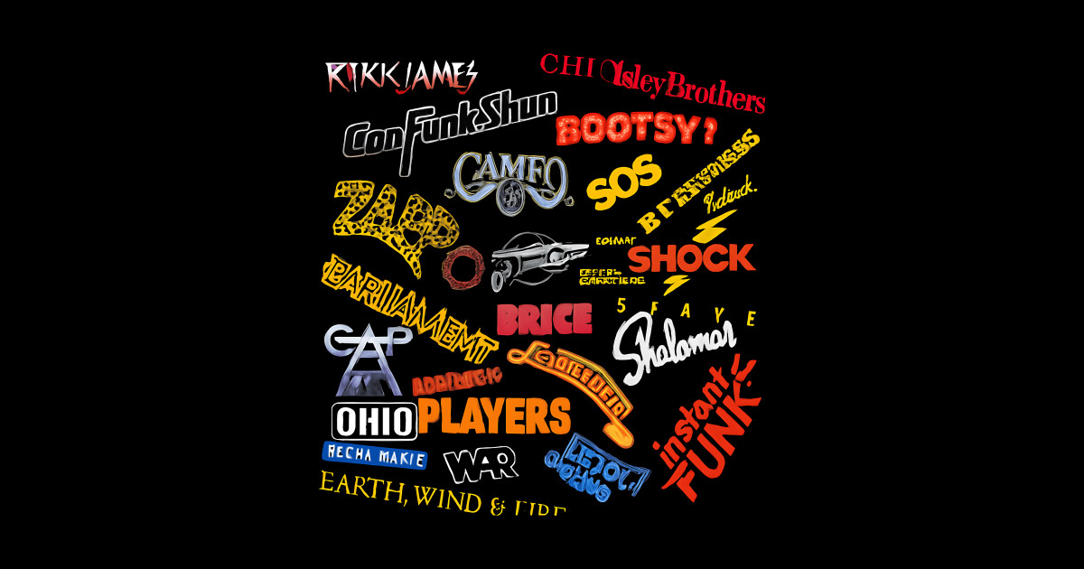 Funk Legends Collage - Funk Music Legends - Sticker | TeePublic