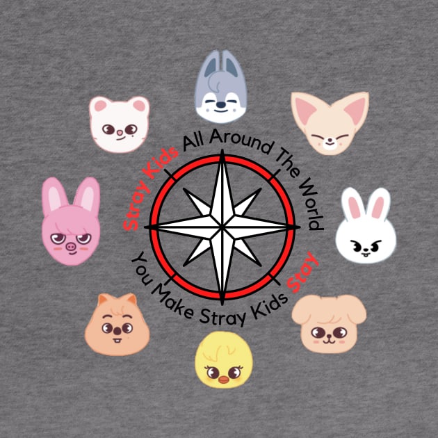 Stray kids Skzoo compass - Stray Kids - Hoodie | TeePublic