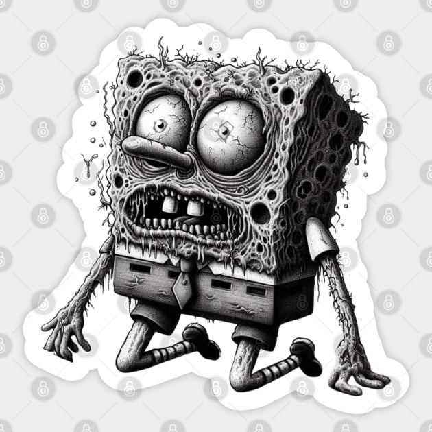 Zombie Spongebob 2 - Spongebob - Sticker | TeePublic