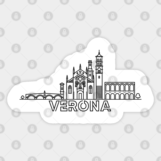 Verona city - Verona - Sticker | TeePublic
