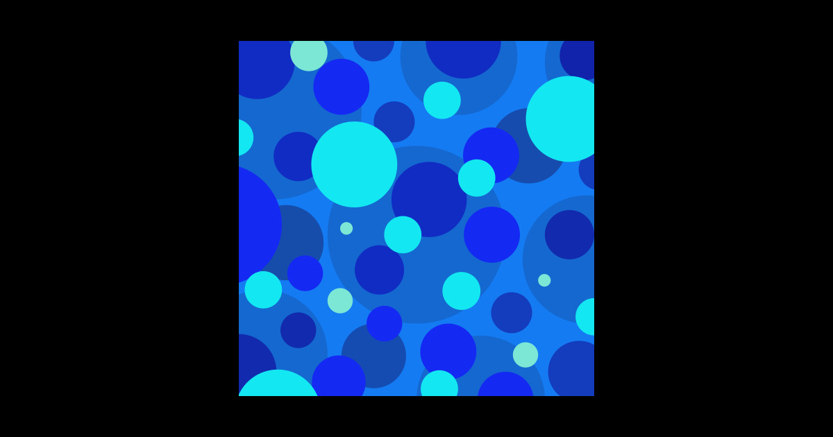 blue pop art bubbles - Japanese - Sticker | TeePublic