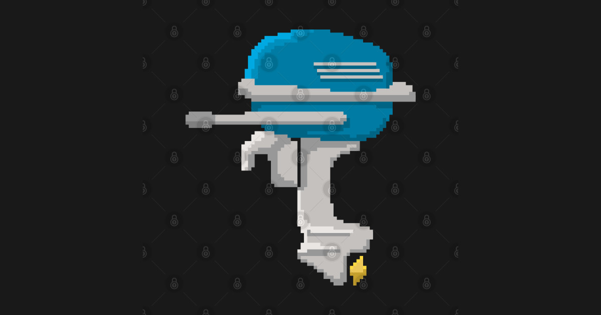 Vintage Outboard Motor in 8Bit Pixel Art Style - Outboard Motors ...