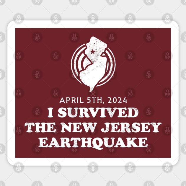 I Survived The 2024 New Jersey Earthquake - Earthquake - Sticker ...