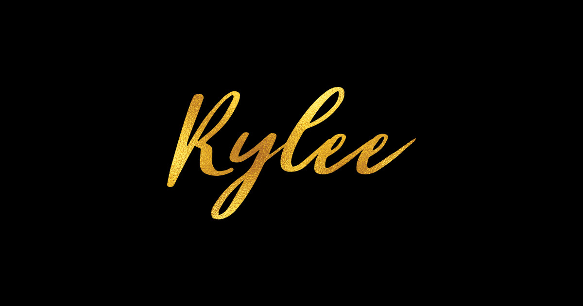Rylee Name Hand Lettering in Faux Gold Letters - Rylee - Posters and ...
