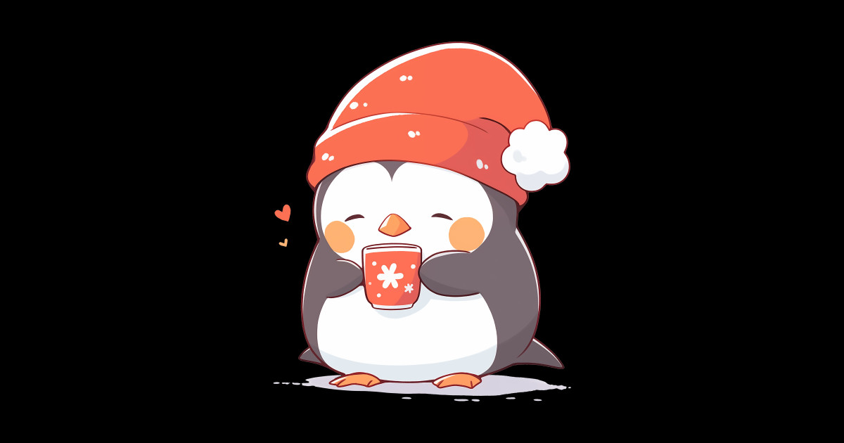 Cute Cocoa Penguin - Penguin - Sticker | TeePublic