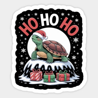 Slow Turtle Santa Laugh Christmas Sea Stickers for Sale | TeePublic