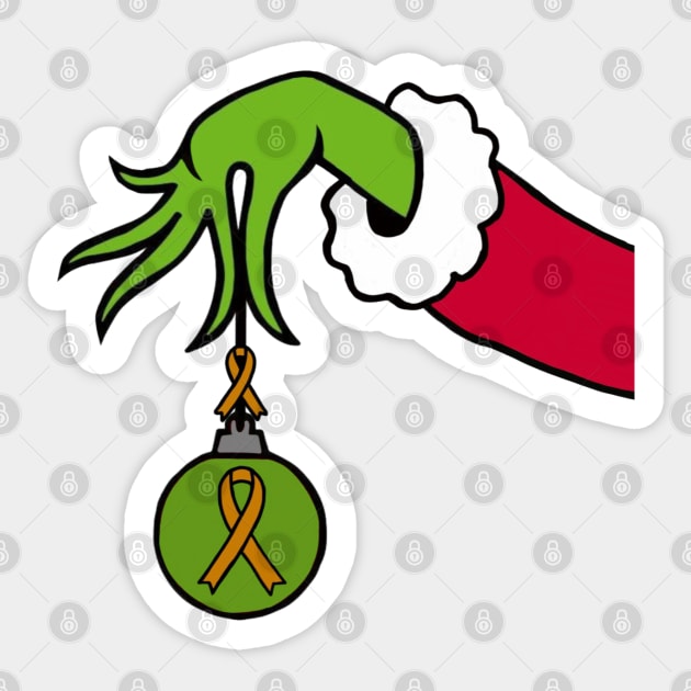 The Mean Green One holding a Awareness Ribbon (Orange) - Green ...