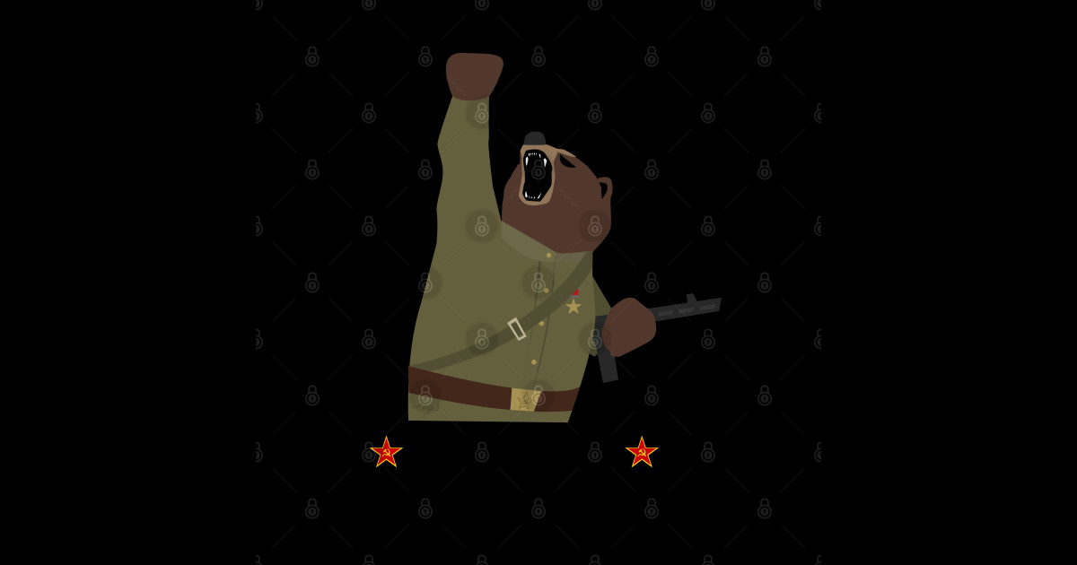 Soviet bear red army infantry ww2 victory day - Soviet - T-Shirt ...