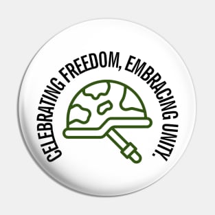 Celebrating Freedom Embracing Unity Pins and Buttons for Sale | TeePublic