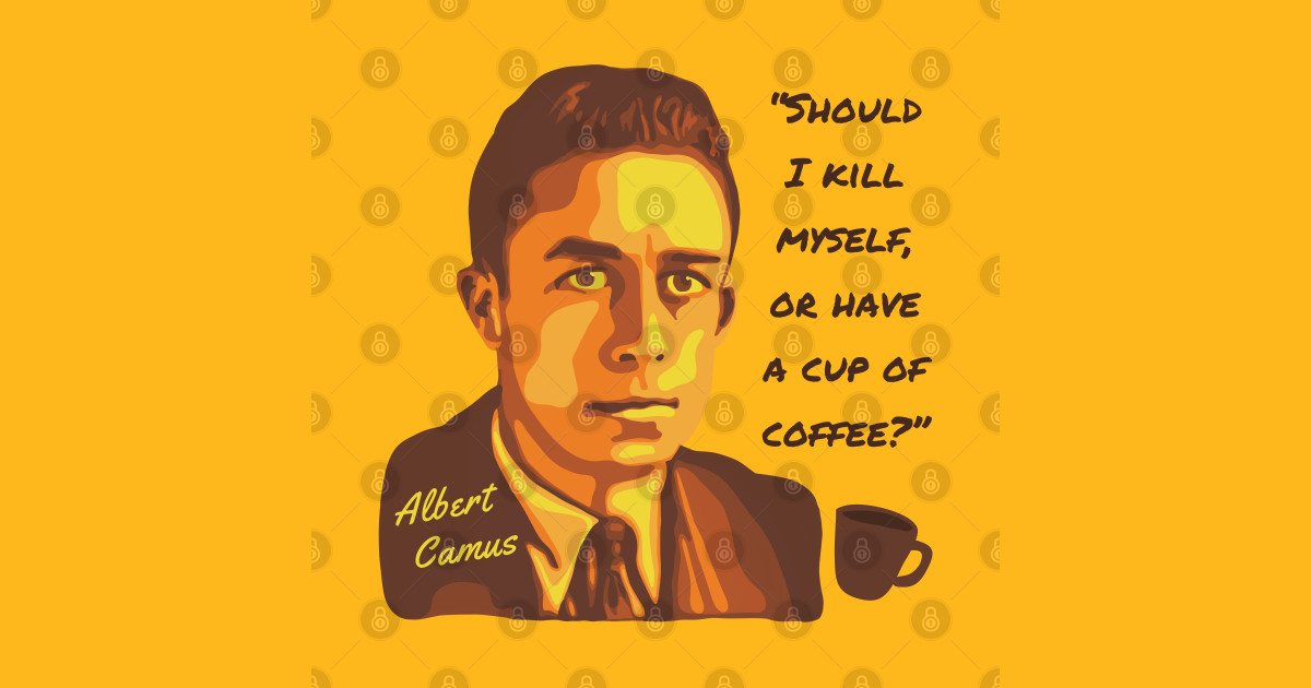 Albert Camus Portrait and Quote - Albert Camus Quotes - Kids T-Shirt ...