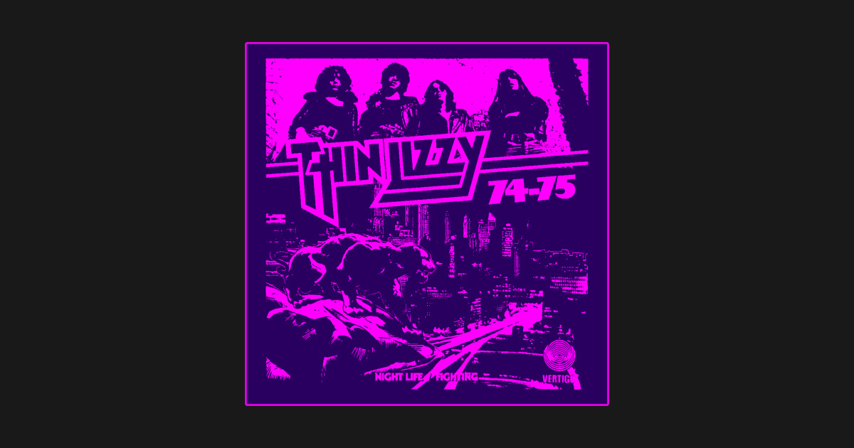 Thin Lizzy Nightlife - Thin Lizzy Nightlife - T-Shirt | TeePublic