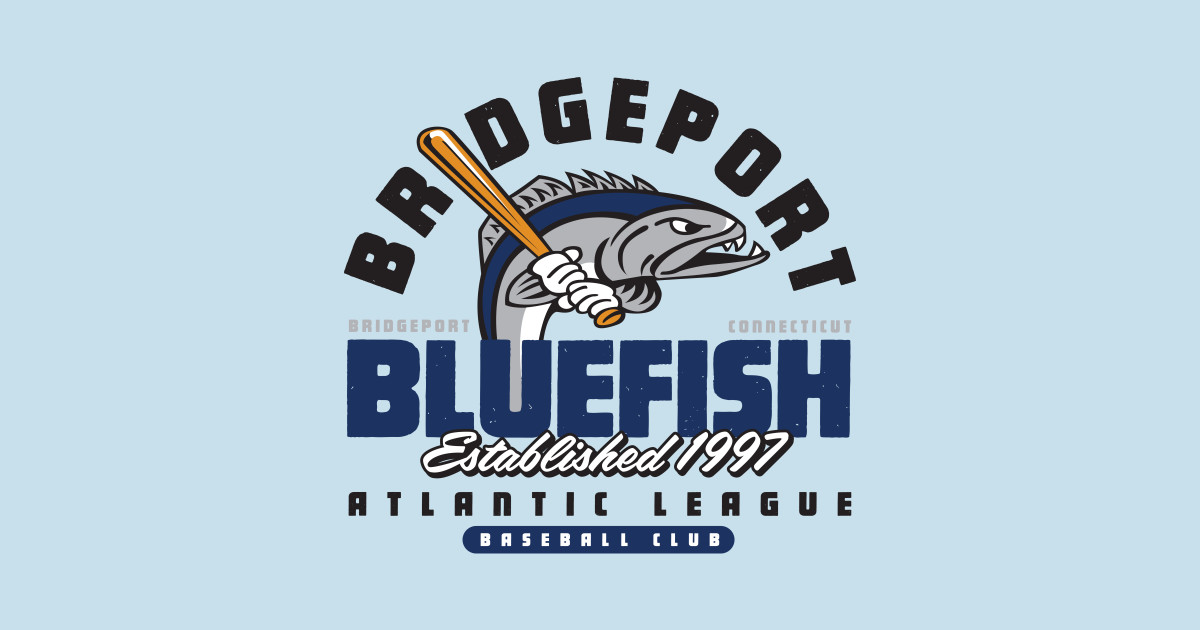Bridgeport Bluefish - Baseball - T-Shirt | TeePublic