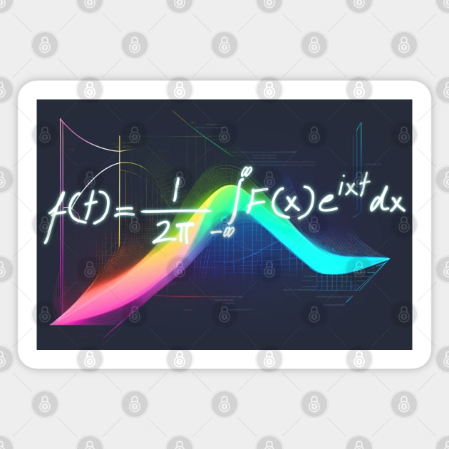 Fourier transform - Fourier - Sticker | TeePublic