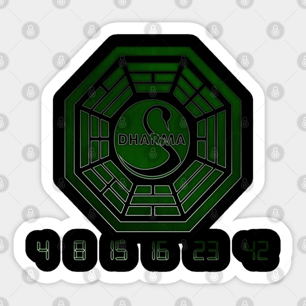 Dharma Initiative Numbers - Lost - Sticker | TeePublic