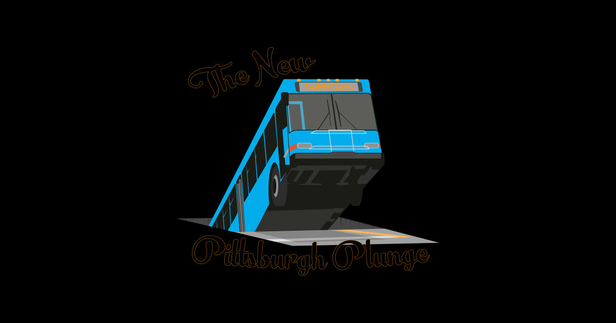 Pittsburgh Bus - the new Pittsburgh Plunge - Pittsburgh Bus - Sticker ...