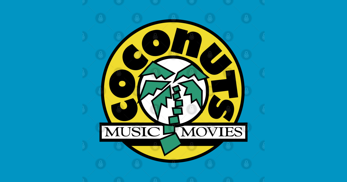Coconuts Music & Movies Retro Store - Coconuts Music - T-Shirt | TeePublic