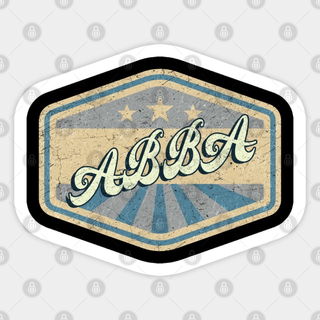 vintage abba - Abba - Sticker | TeePublic