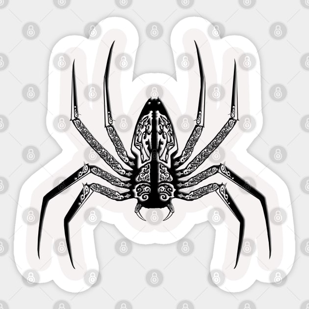 black spider - Spider Black - Sticker | TeePublic