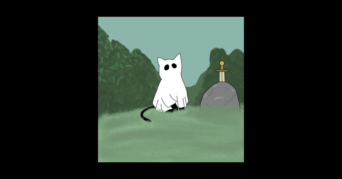 Excalibur Cat - Bbc Merlin - Sticker | TeePublic