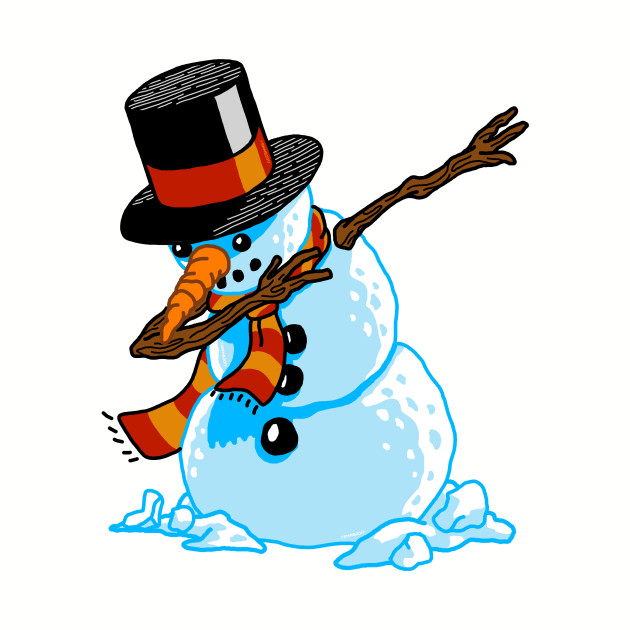 Dabbing Snowman - Christmas - T-Shirt | TeePublic