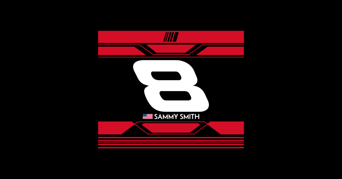 Sammy Smith #8 2025 NASCAR art design - Sammy Smith - Sticker | TeePublic