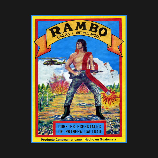 RAMBO Retro Poster - Retro - T-Shirt | TeePublic
