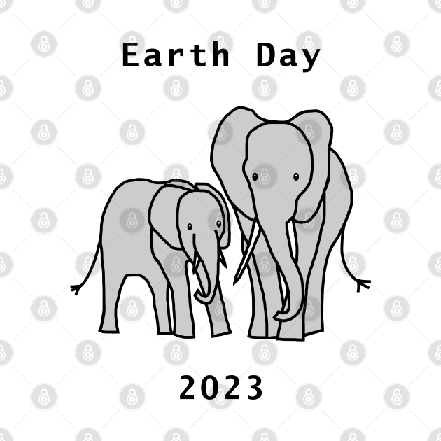 Earth Day 2023 Elephants - Earth Day - T-Shirt | TeePublic