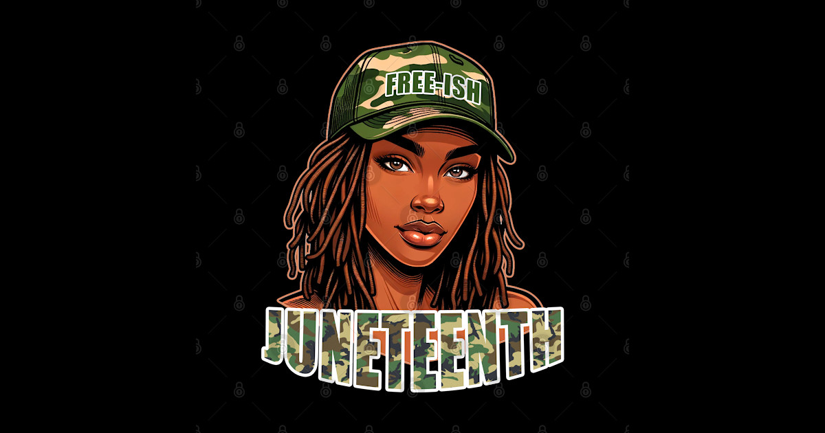 Juneteenth Free-ish Camo Hat Locs - Juneteenth Free Ish Since 1865 ...