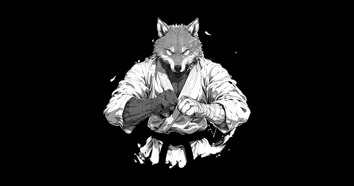 karate wolf - Karate Wolf - Posters and Art Prints | TeePublic